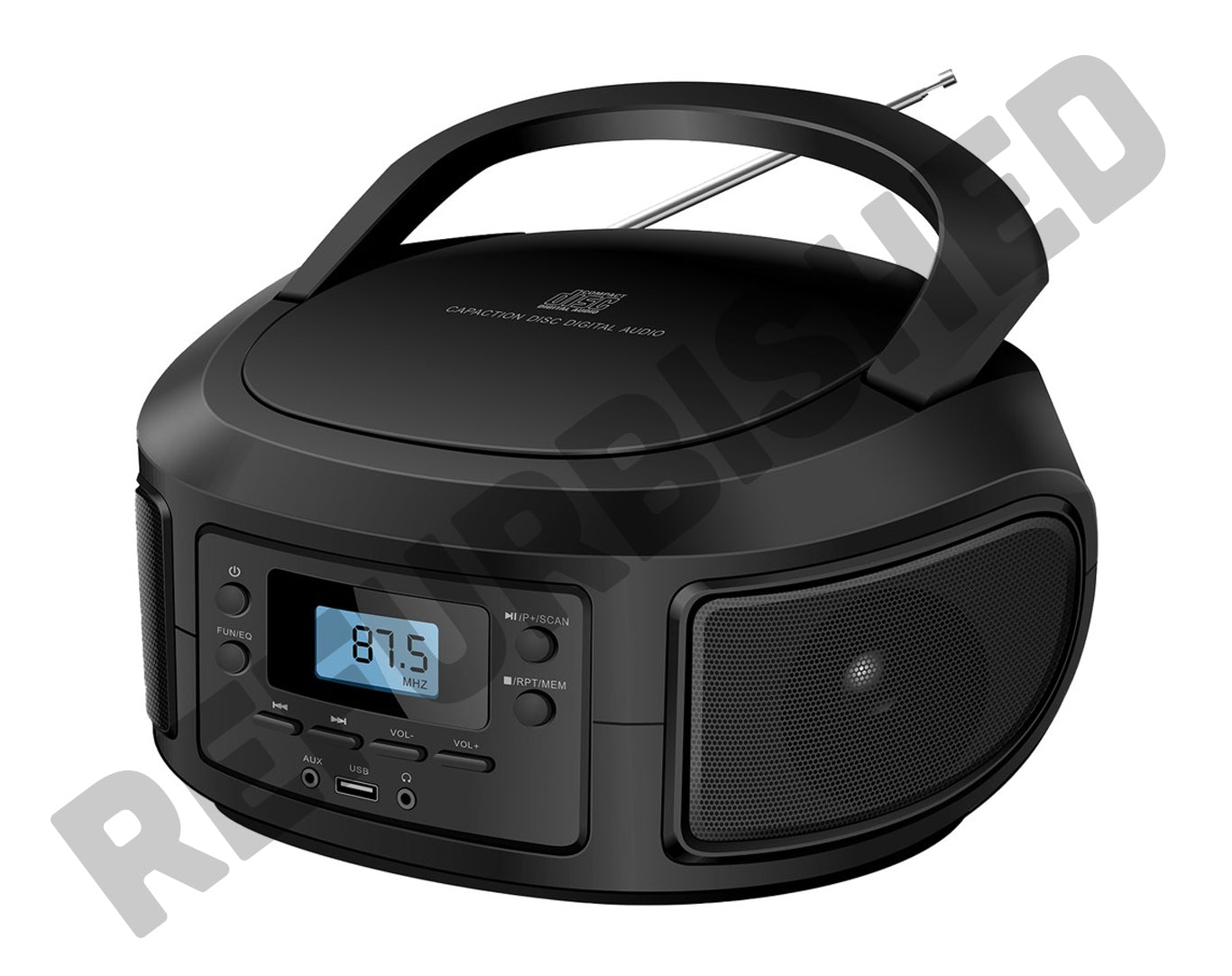 LASER *REFURBISHED* Bluetooth CD/MP3 Boombox Portable FM Radio Player