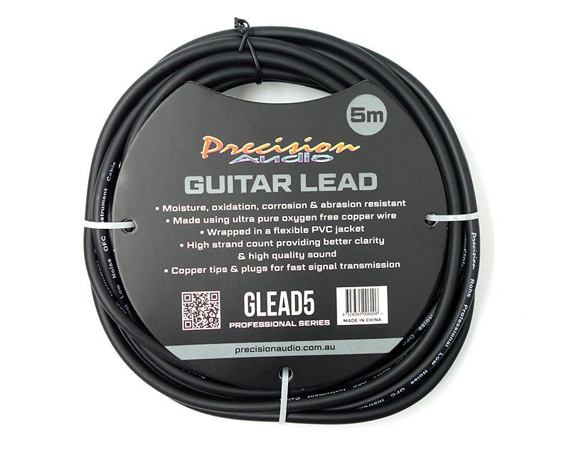 3m, 5m or 10m Stage and Studio Guitar Leads